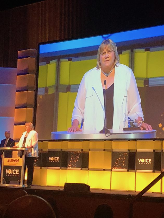 Using Her Voice: Gamble Earns National Mental Health Award for Helping ...